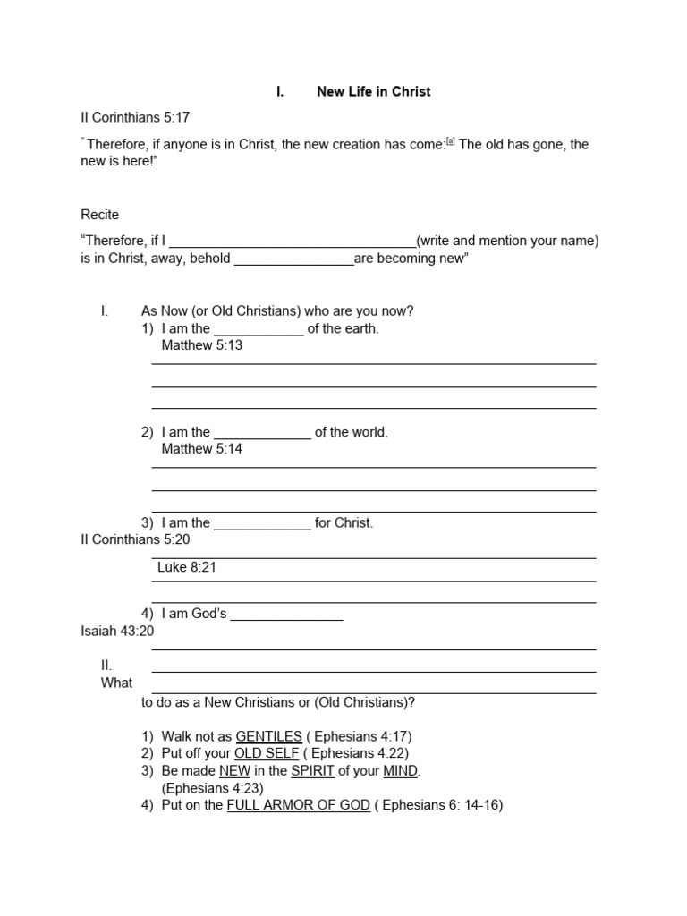 New Life in Christ | PDF