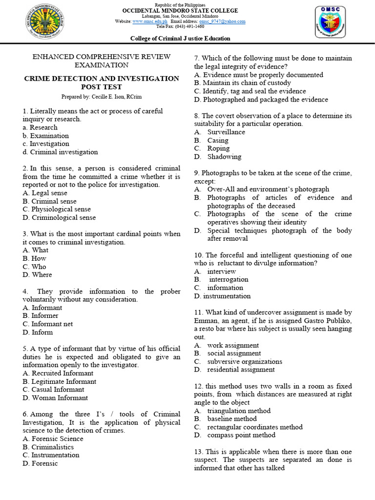 CDI-POST-TEST | PDF | Cybercrime | Traffic