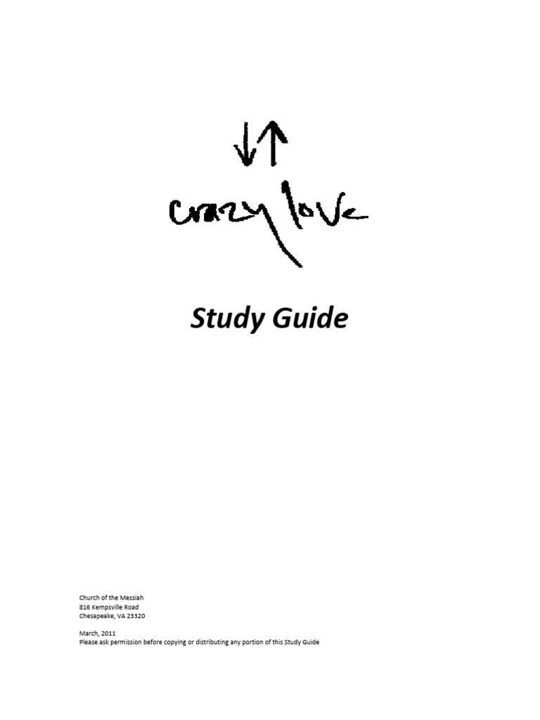 Crazy Love Study Guide | PDF