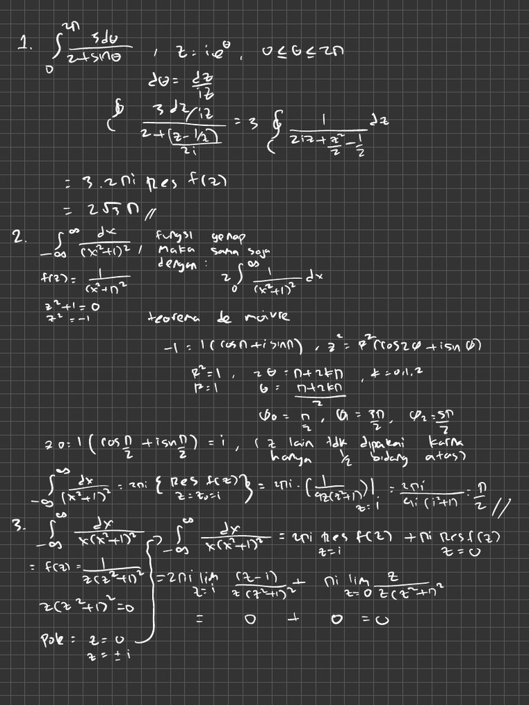 Complex Function Analysis and Theorems | PDF