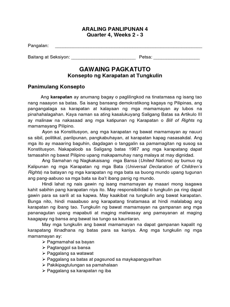 Las Ap4 q4 Weeks 2 3 Final | PDF