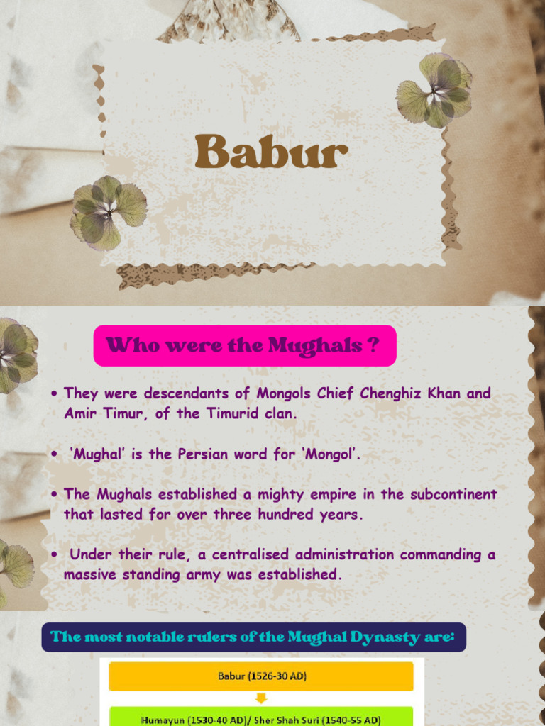 Babur PPT | PDF