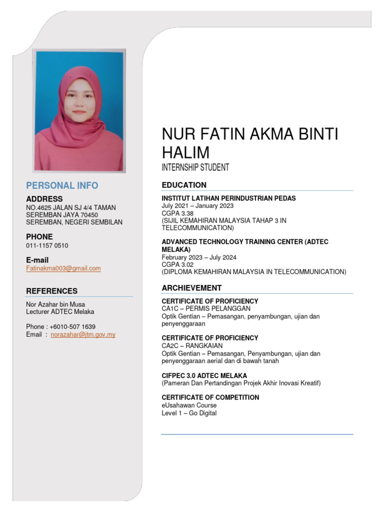 Resume English | PDF