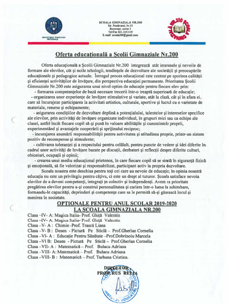 Oferta Educationala | PDF