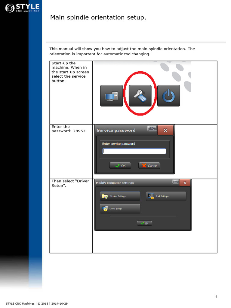 Main Spindle Orientation Setup V40 | PDF | Numerical Control | Computing