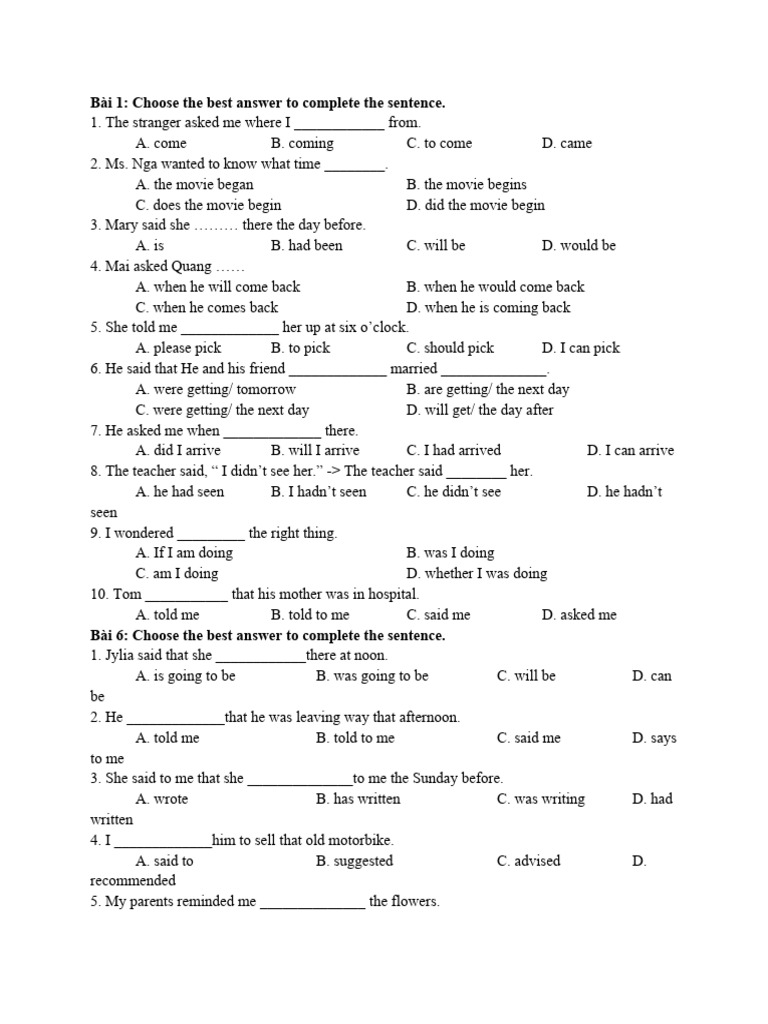 Bt Reported Speech | PDF