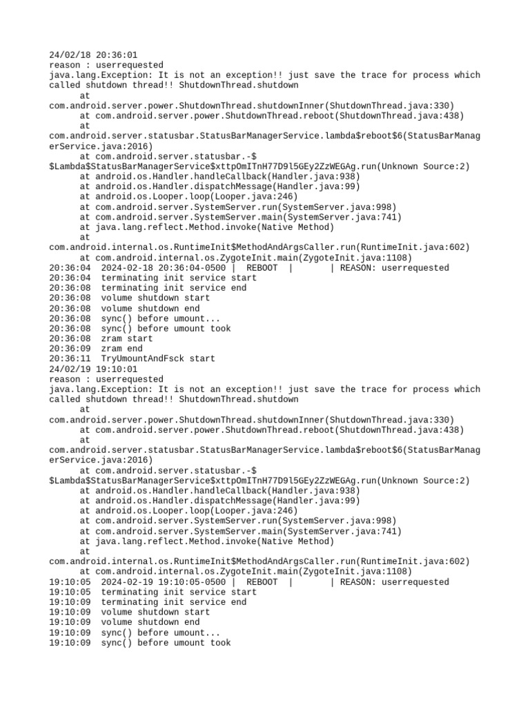 Power Off Reset Reason Backup | PDF | Java (Programming Language ...