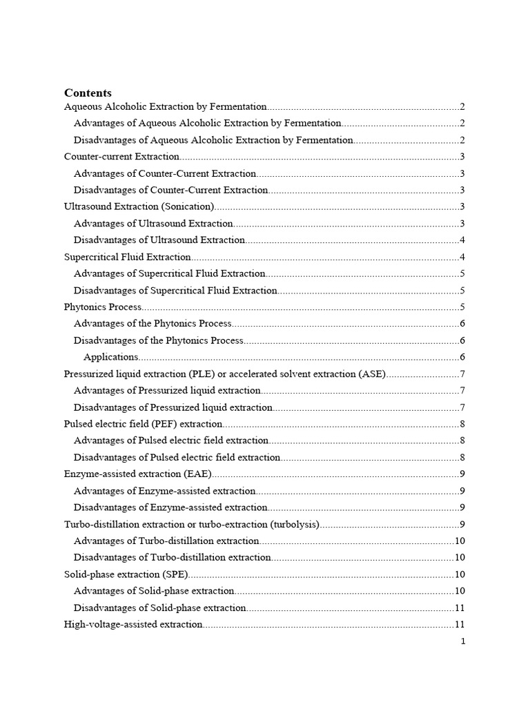 Modern Method of Extraction of Crude Drugs | PDF | Chromatography ...