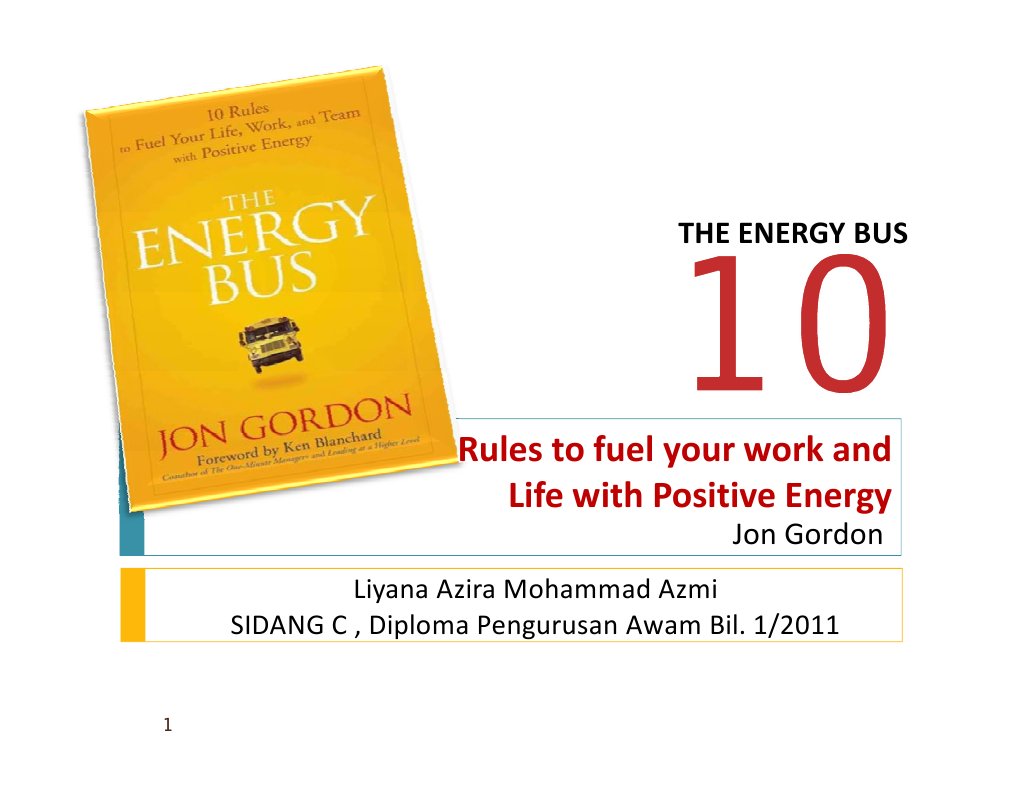 Energy Bus | PDF | Business | Social Science