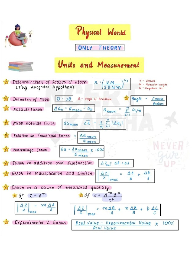 Physics Formula Sheet | PDF