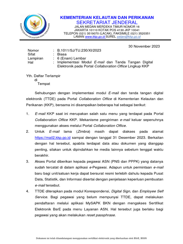 Surat Tanda Tangan Digital | PDF