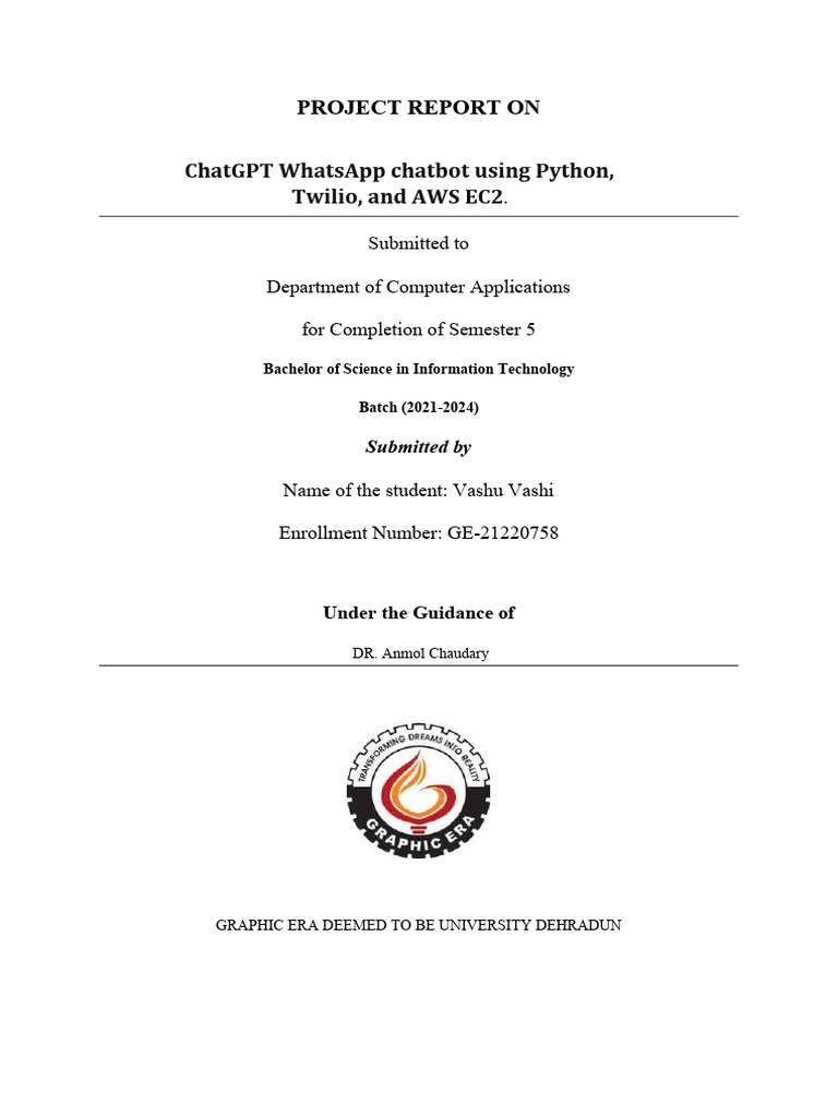 PROJECT REPORT VV | PDF | Internet Of Things | Databases