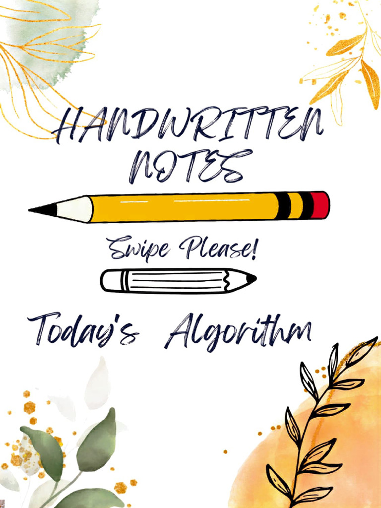 Handwritten Notes Data Science | PDF