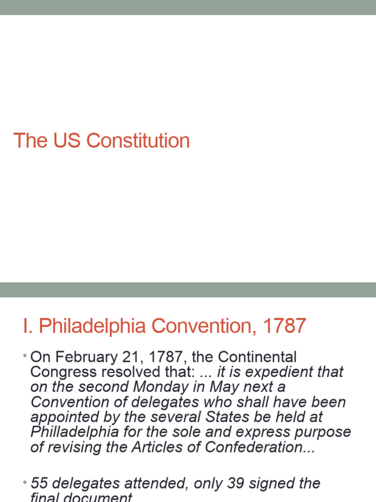 Us Constitution | PDF | The Federalist Papers | United States Congress