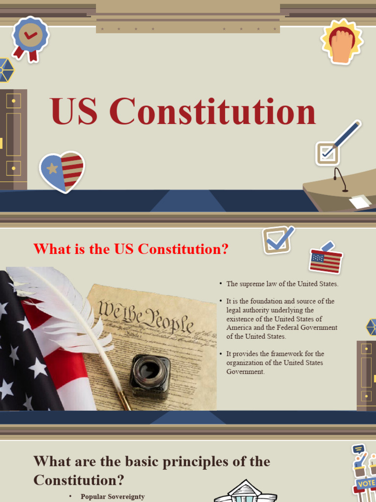 US Constitution | PDF | United States Bill Of Rights | Separation Of Powers