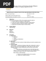 Table Setting Lesson Plan | PDF | Tableware | Domestic Implements