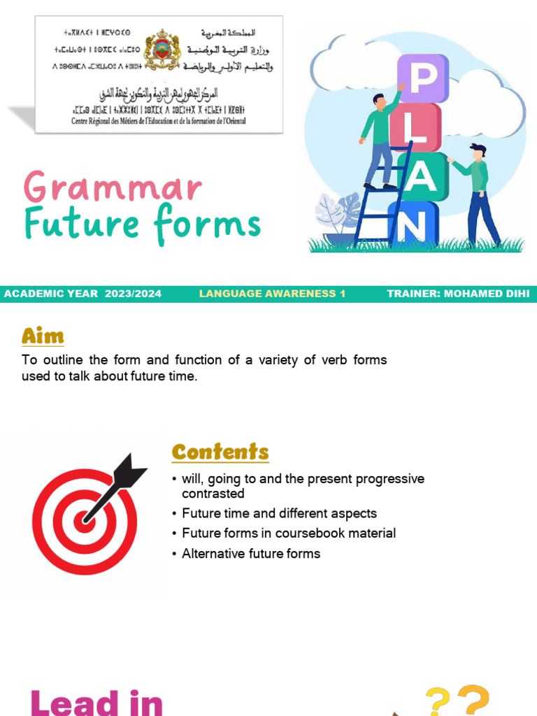 Grammar Future Forms | PDF | Linguistics