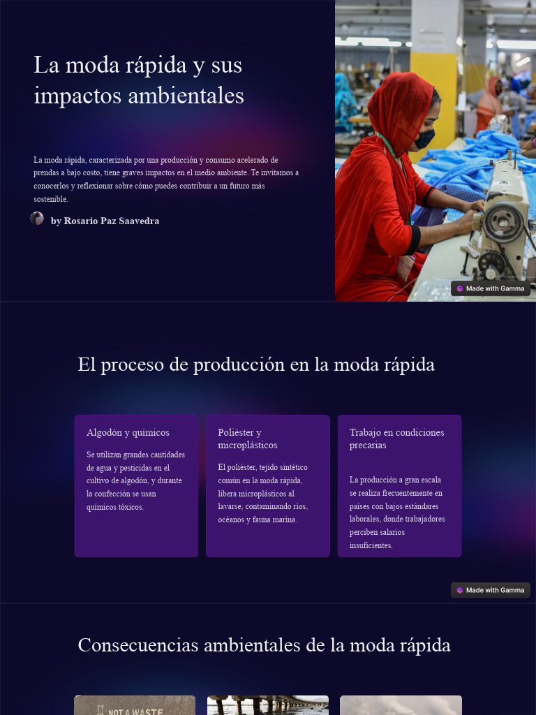 La Moda Rapida y Sus Impactos Ambientales | PDF | Contaminación | Reciclaje