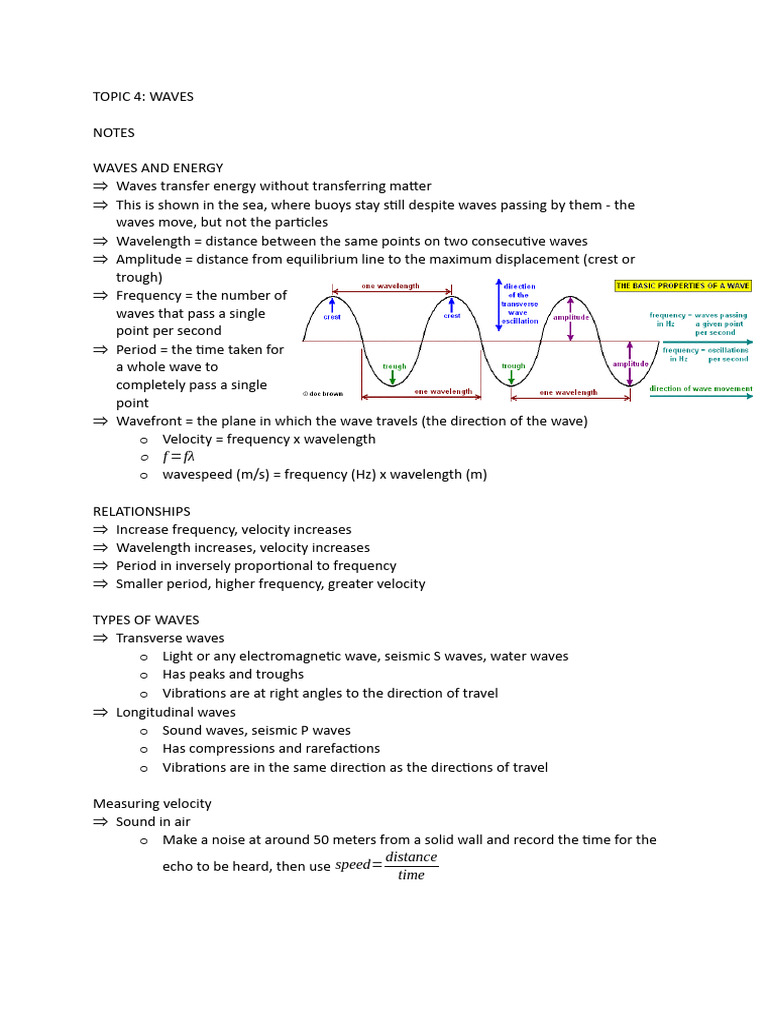 4 Waves | Download Free PDF | Waves | Reflection (Physics)