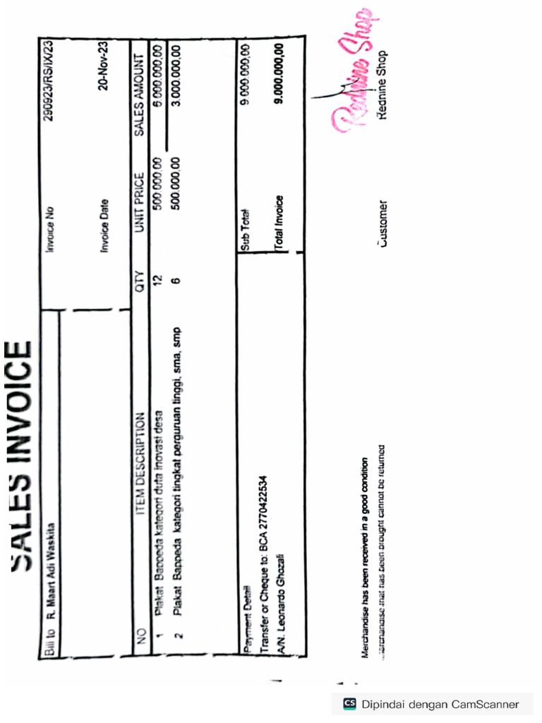 Invoice Akrilik | PDF
