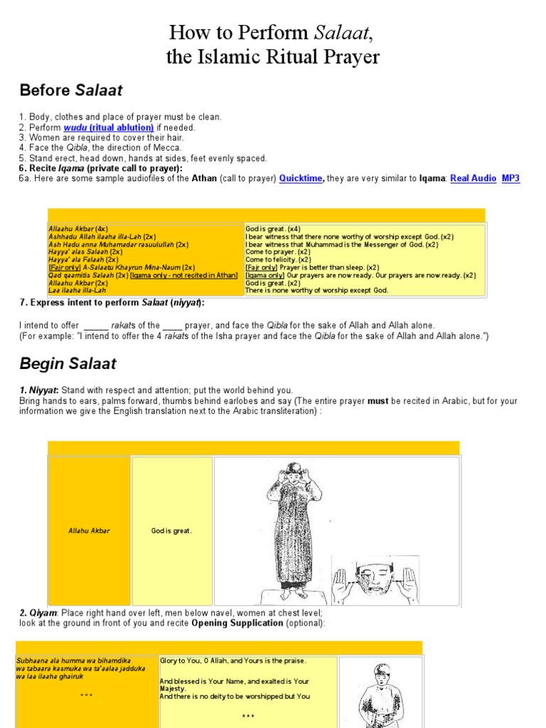 How To Perform Salaat | PDF | Abrahamic Religions | Salat