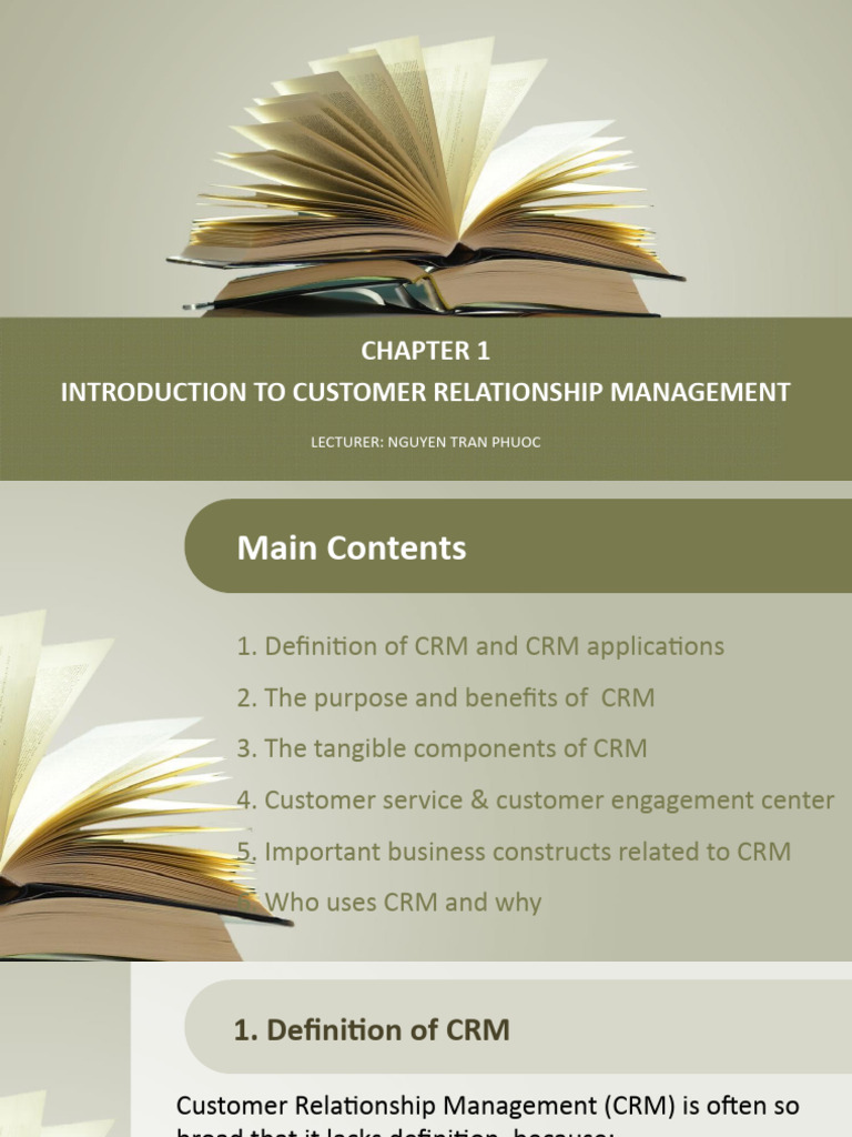 Introduction to CRM Basics | PDF | Customer Relationship Management | Sales
