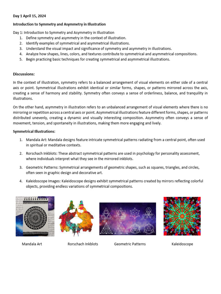 Symmetry and Asymmetry in Illustration | PDF | Composition (Visual Arts ...
