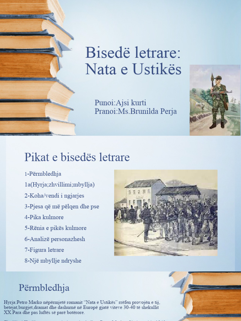 BISEDË LETRARE Nata e Ustikes | PDF