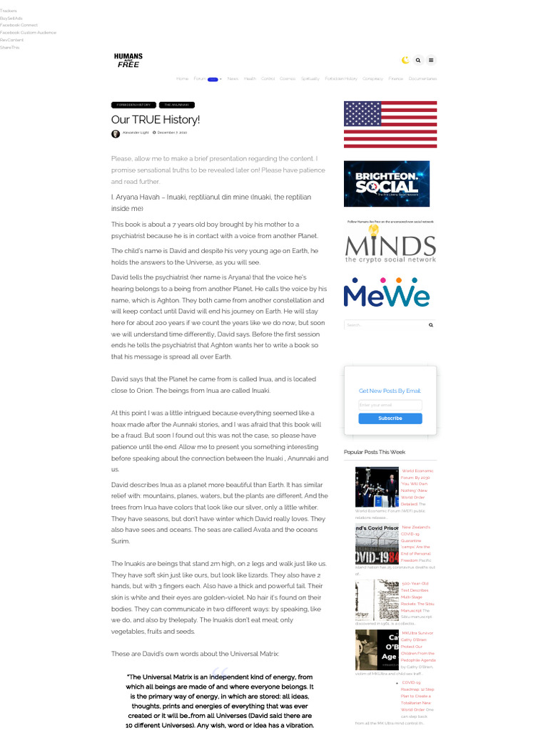 Our TRUE History - Humans Are Free (Humans Are Free) (Z-Library) | PDF ...