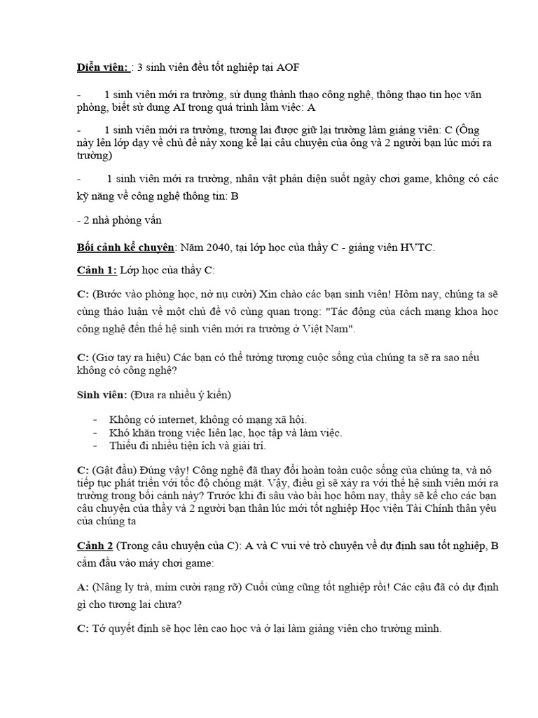 Kịch bản ktpt | PDF