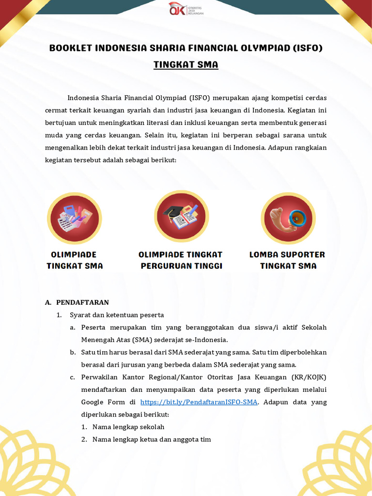 Booklet ISFO Tingkat SMA | PDF