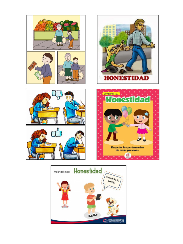Imagenes Ejemplos de Honestidad | PDF