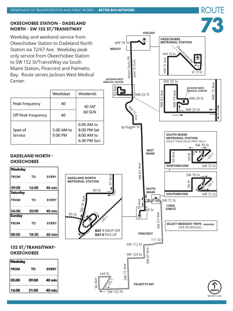 NW 74 ST: Department of Transportation and Public Works - Better Bus ...