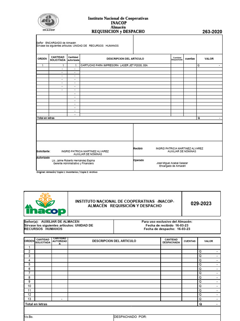 Formato de Requisicion 2021 | PDF | Microsoft Excel | Informática