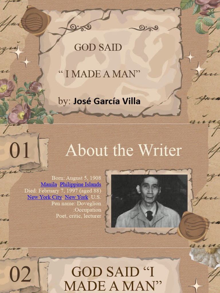 God Said I Made A Man, And, Order A Mask | PDF | Poetry