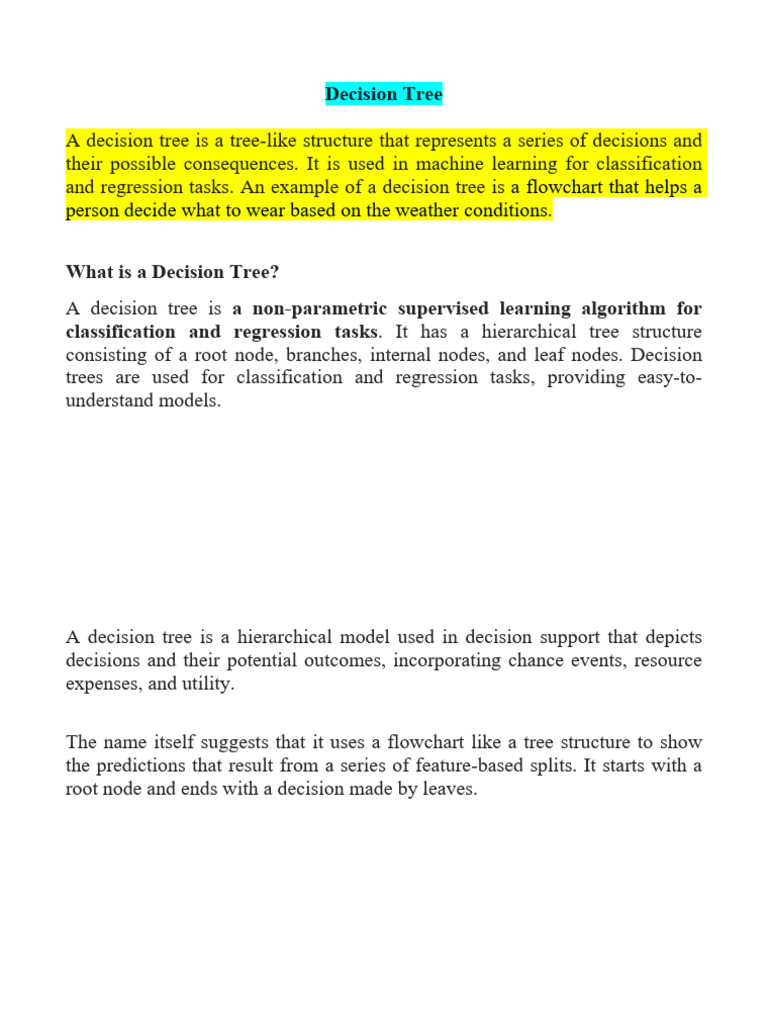 Decision Tree | PDF | Applied Mathematics | Algorithms And Data Structures