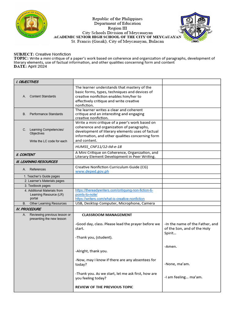 CNF Q4 W4 DLP Done | Download Free PDF | Pupa | Butterfly