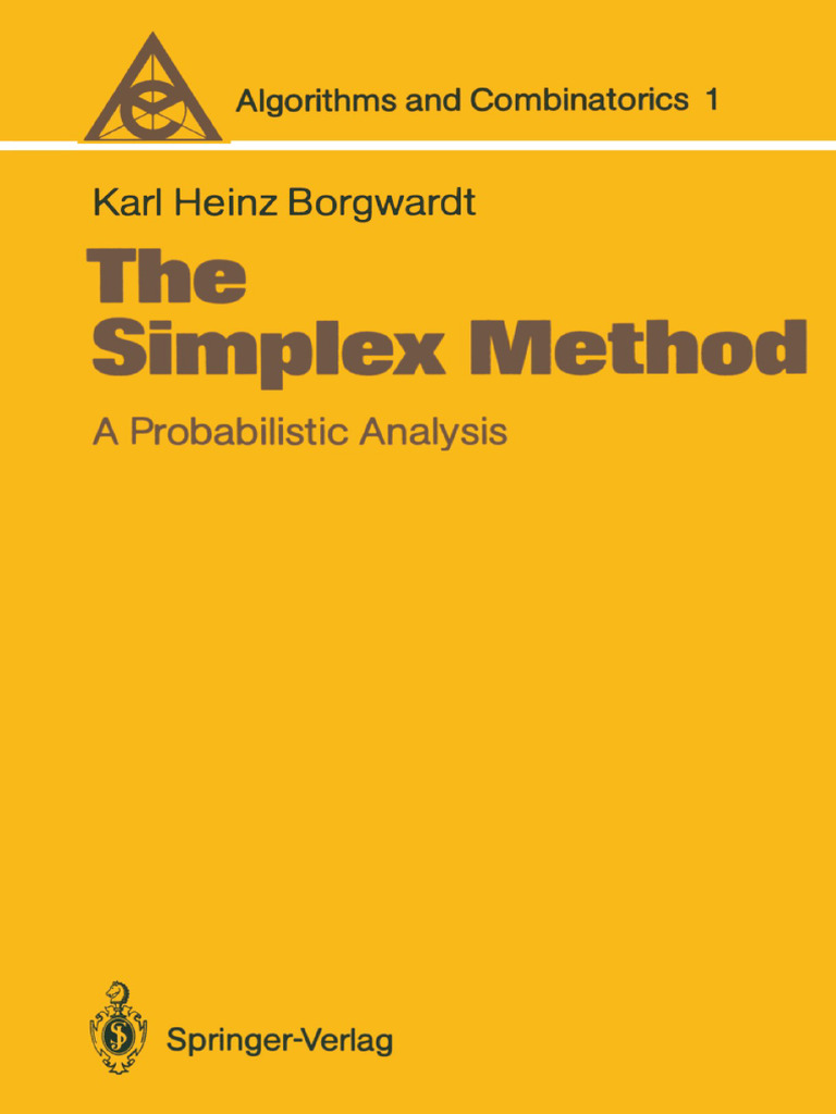 The Simplex Method | PDF | Linear Programming | Time Complexity