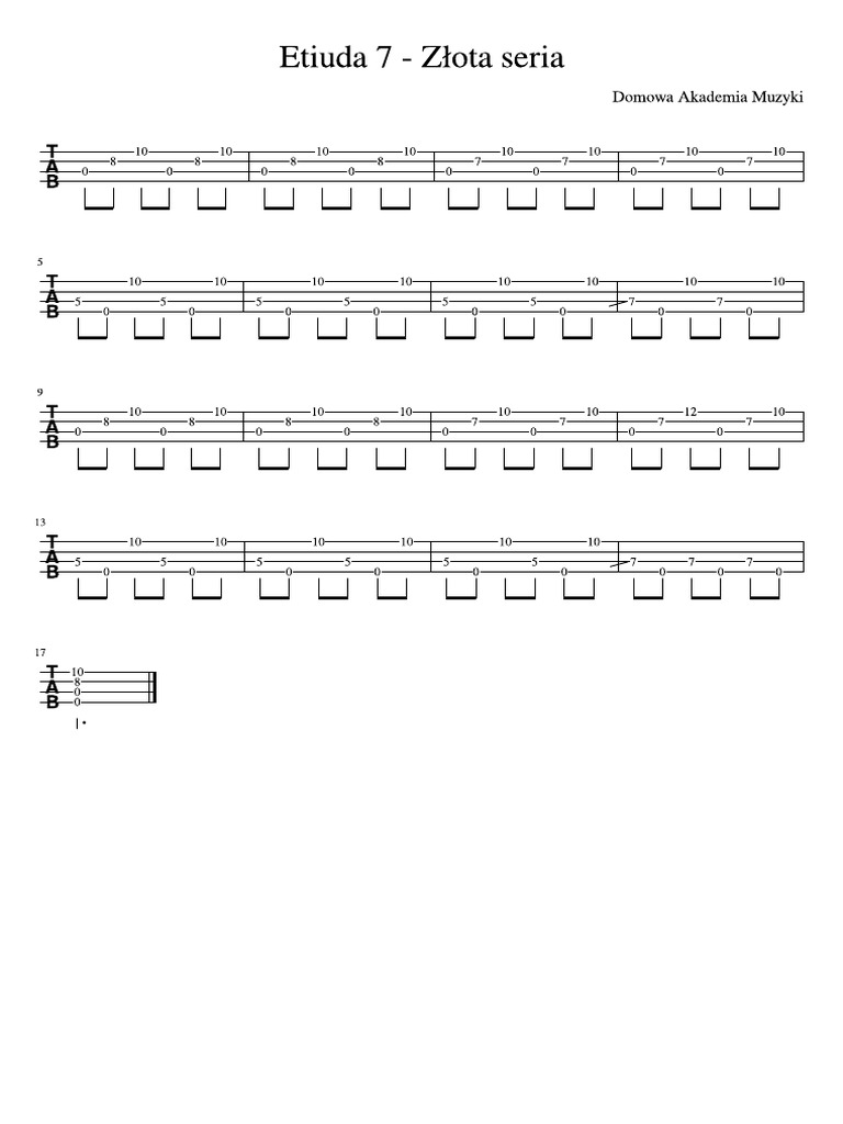 Etiuda 7 - Złota Seria | PDF