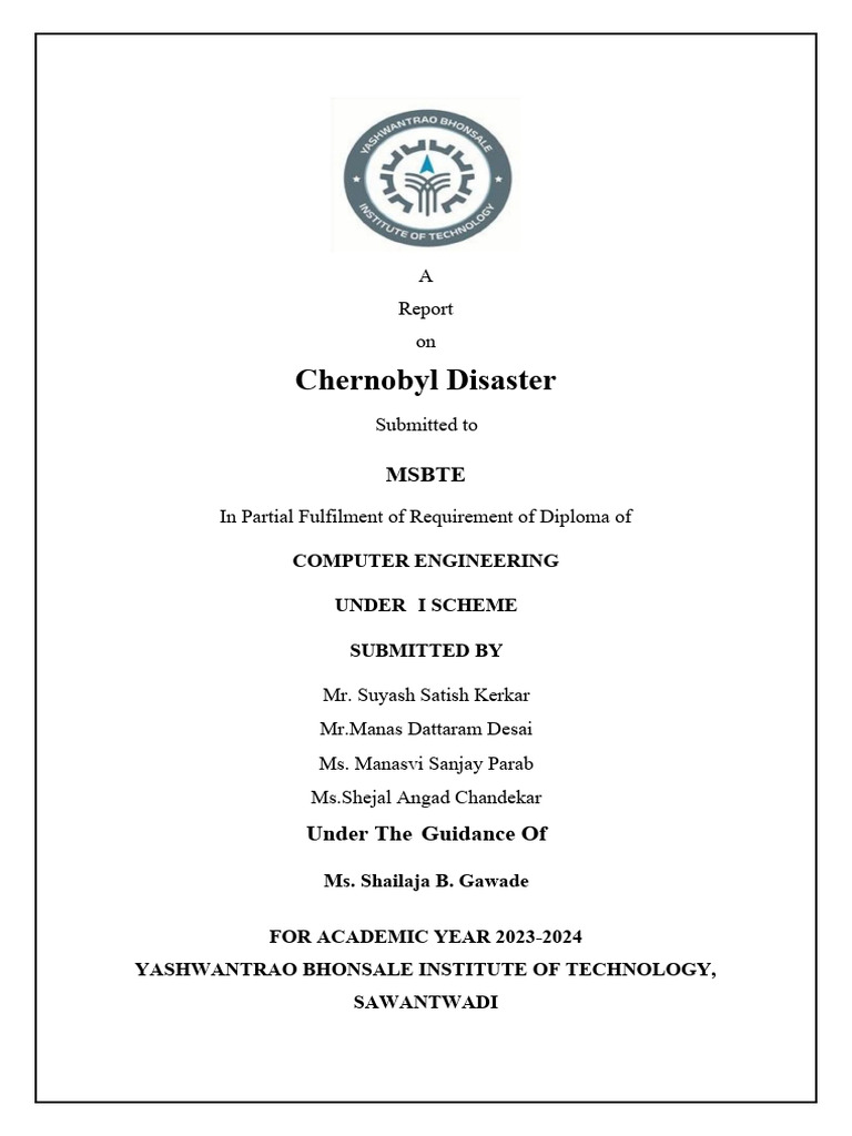 EST Report | PDF | Chernobyl Disaster | Radioactive Contamination