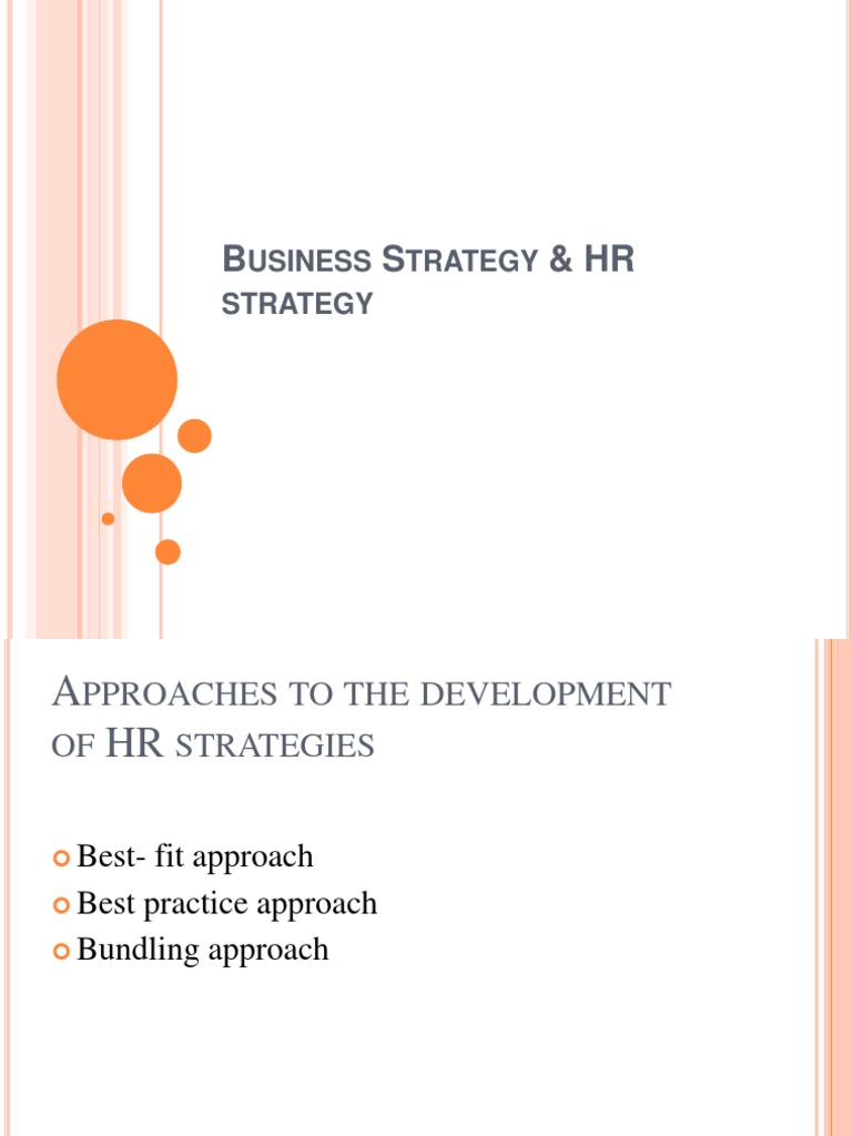 Business Strategy & HR Strategy | PDF | Strategic Management | Human ...
