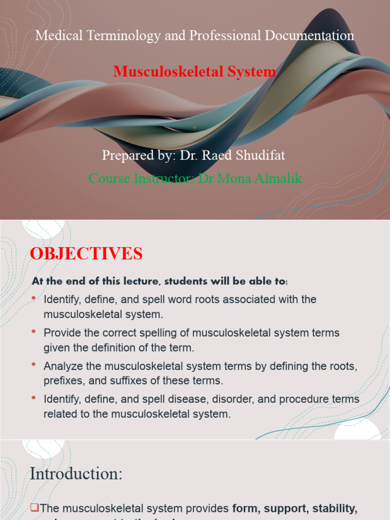 Medical Terminology for Students | PDF | Human Musculoskeletal System ...