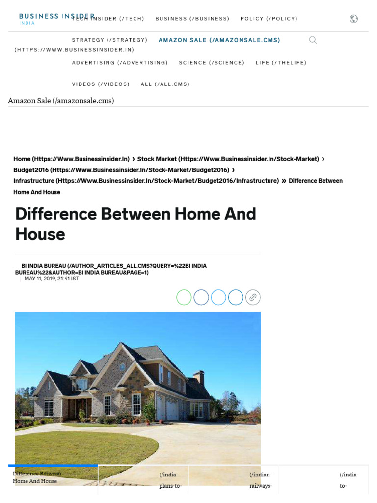 Difference Between Home and House | PDF