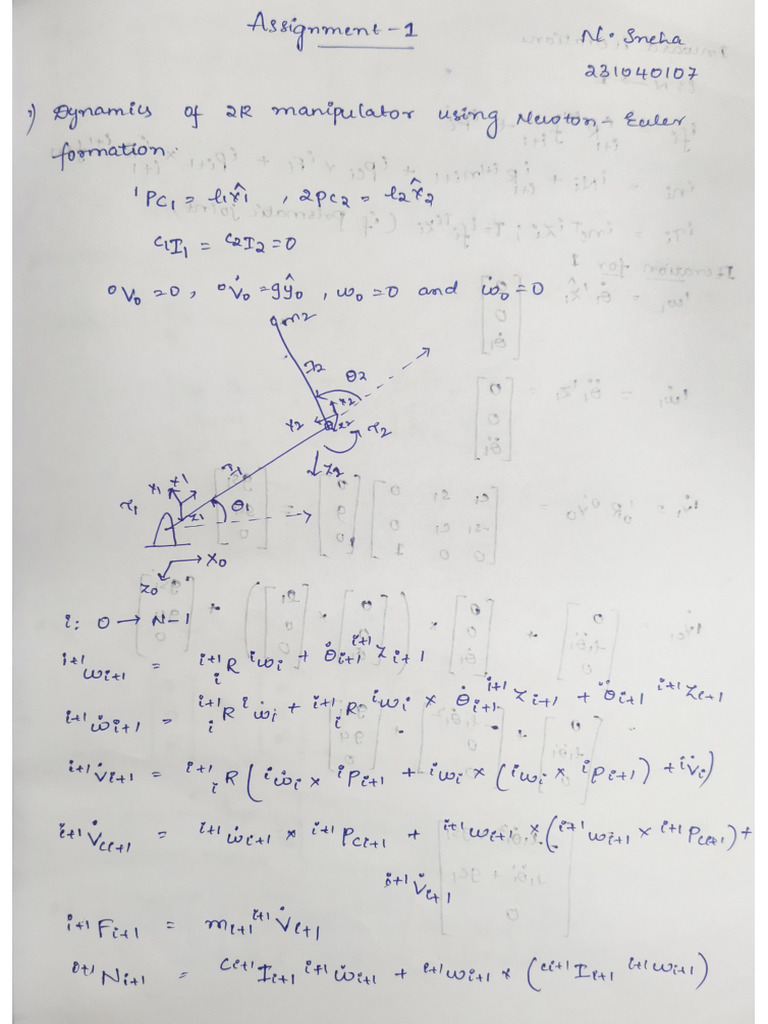 Robotics Assignment 1 | PDF