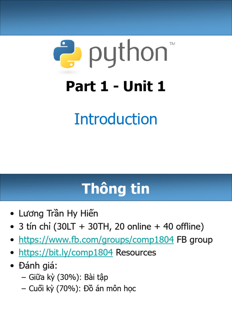 Python 01 Intro | PDF
