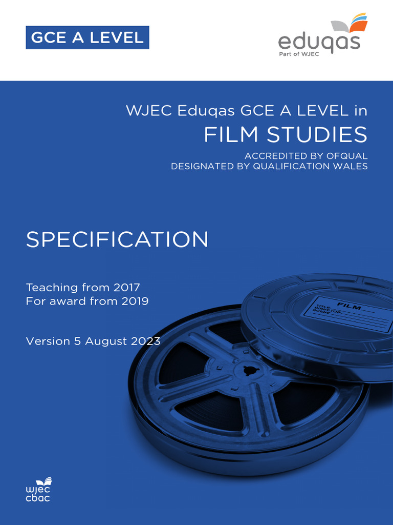 Eduqas A Level Film Studies Spec From 2017 e 14 08 2023 | PDF ...