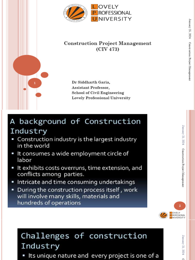 Unit1 - LECTURE 1 CIV473 | PDF