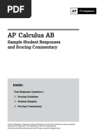 AP Calculus AB 2021 Free-Response Questions | PDF | Mathematics | Calculus
