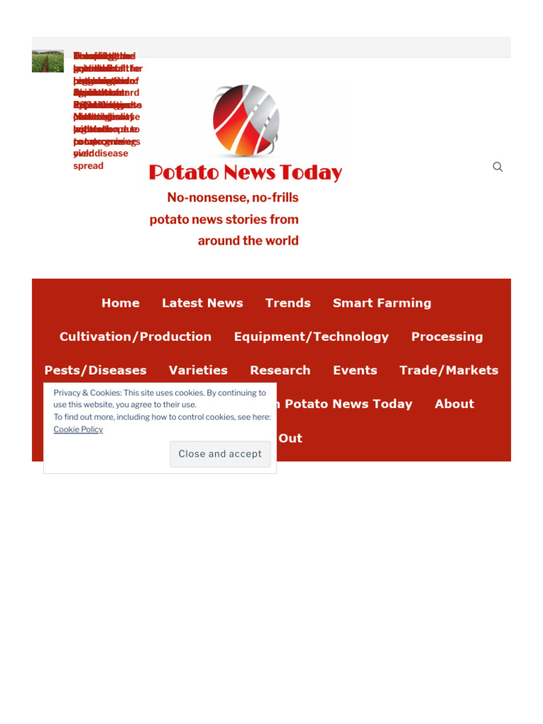 Potato News Today - No-Nonsense, No-Frills Potato News Stories From Around The World | PDF ...