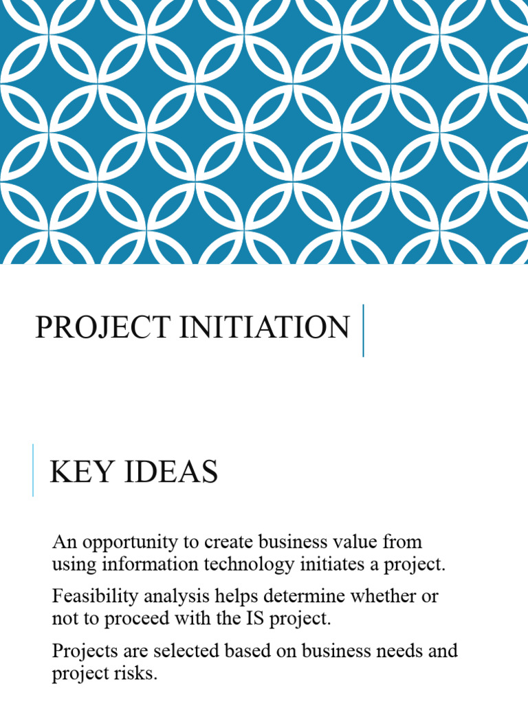 4 Project Initiation | PDF | Feasibility Study | Net Present Value